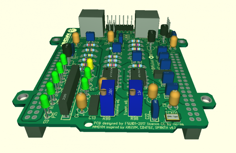 MMDVM shield for STM32 Nucleo (diagram, PCB Gerber, BOM)