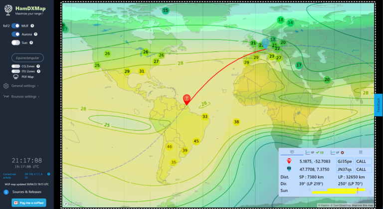 HamDXMap for the DXer, radio propagation serving